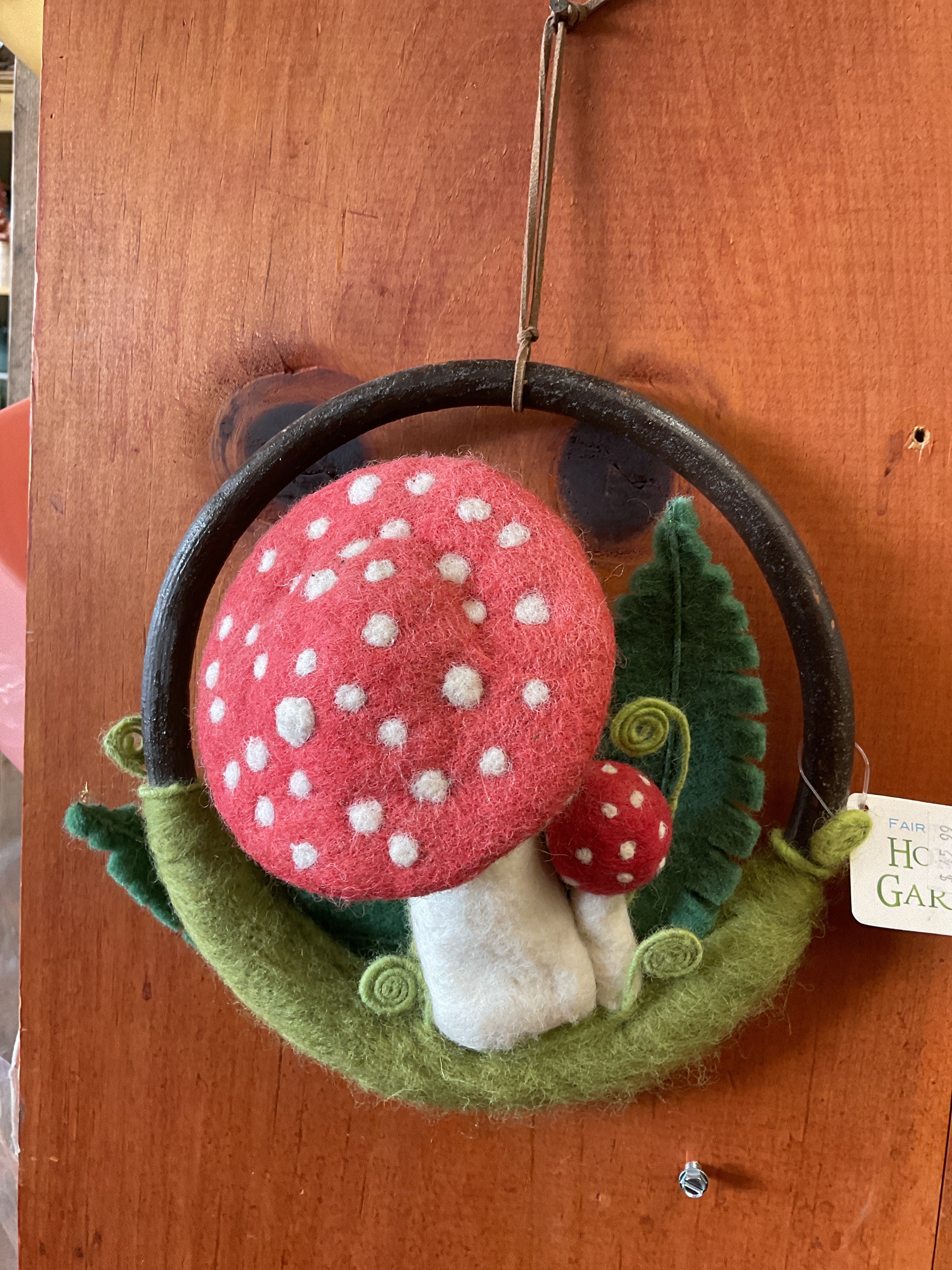 FELT RING: RED TOADSTOOL | Little Red Nursery, LLC