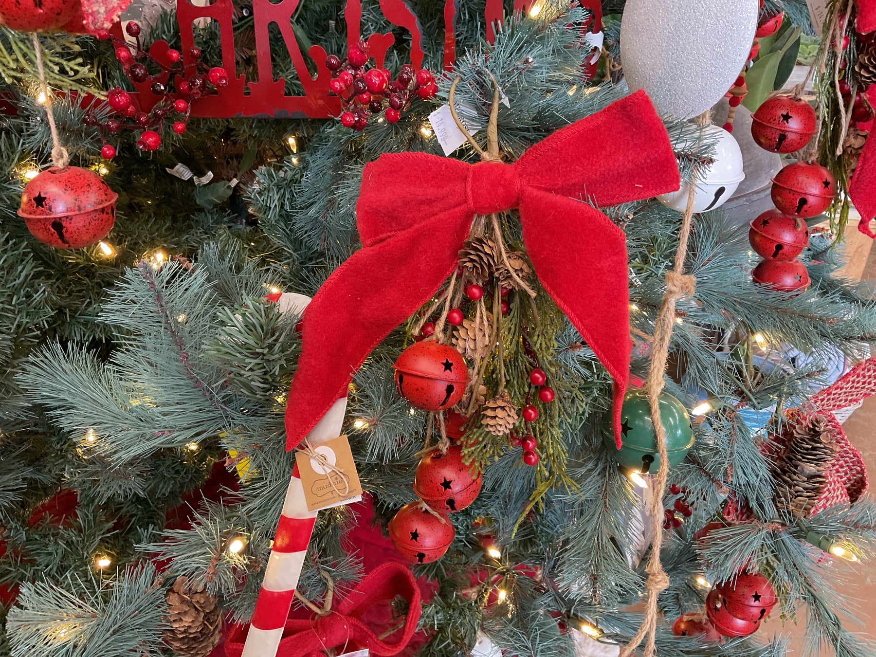 Holiday Bells and Bow – Little Red Nursery, LLC