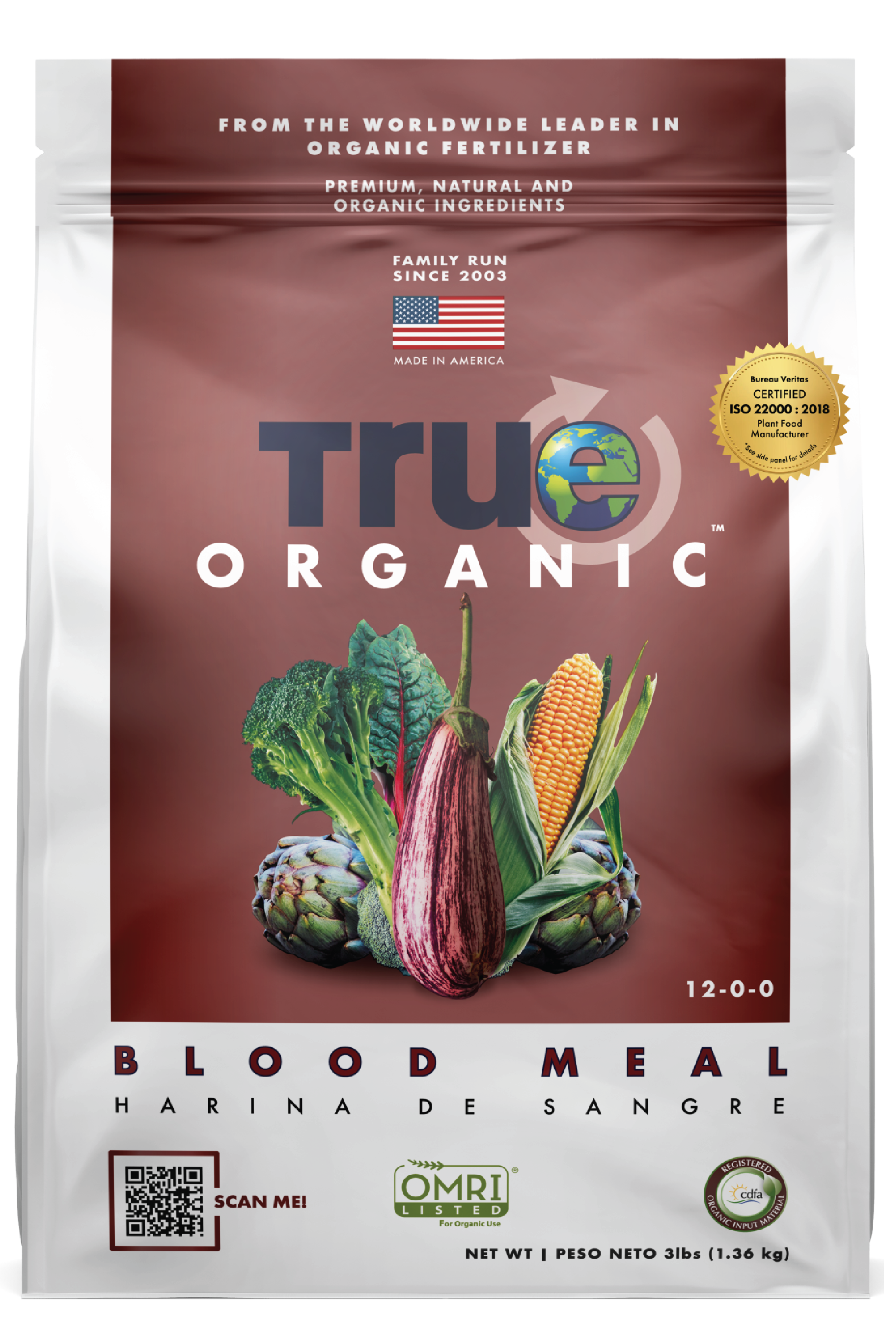 True Organic Blood Meal | Little Red Nursery, LLC