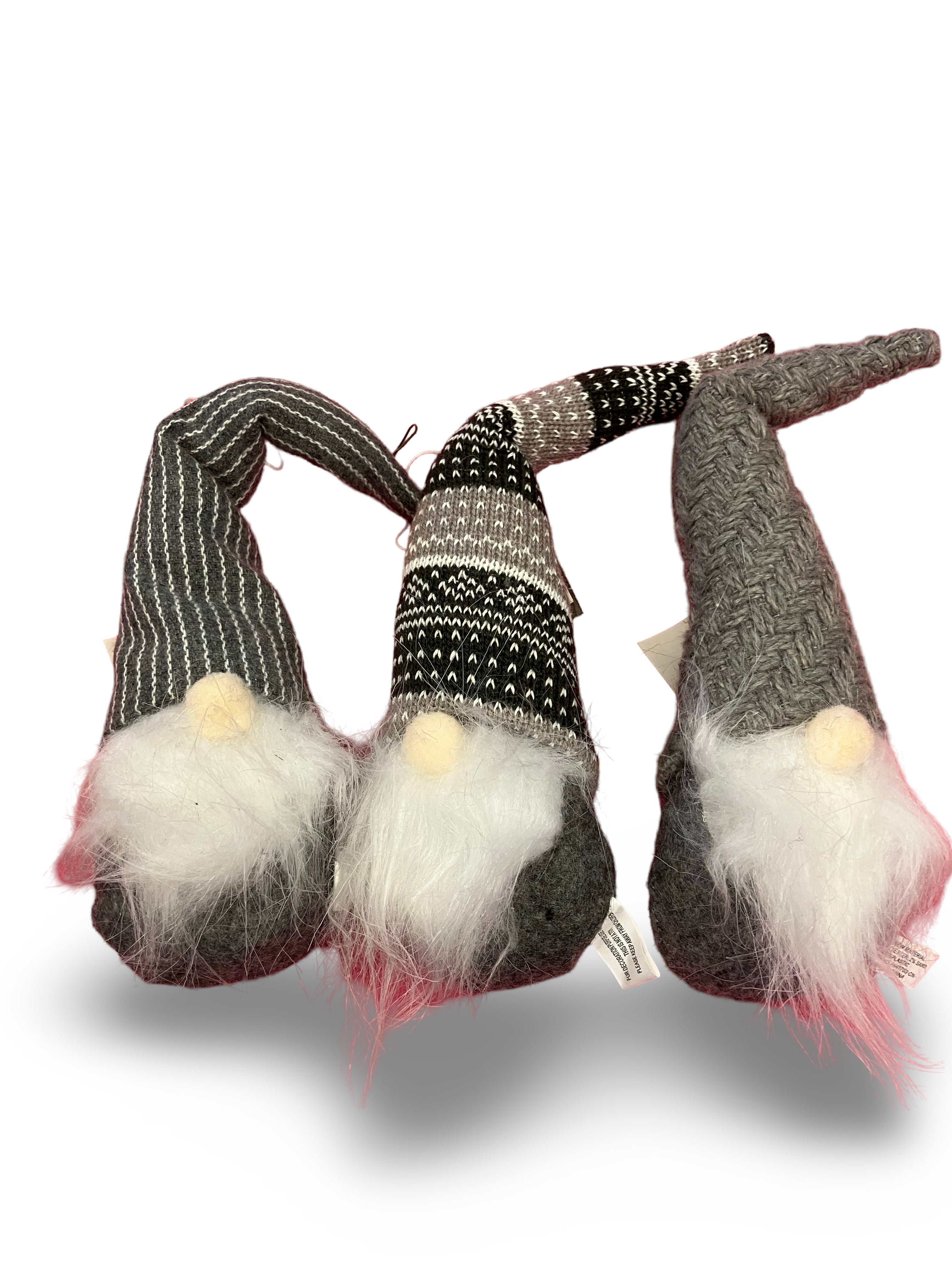 Grey Santa Gnome Ornaments | Little Red Nursery, LLC