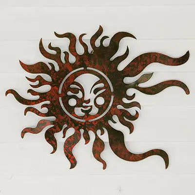 Red Sun Face Wall Decor – Little Red Nursery, LLC