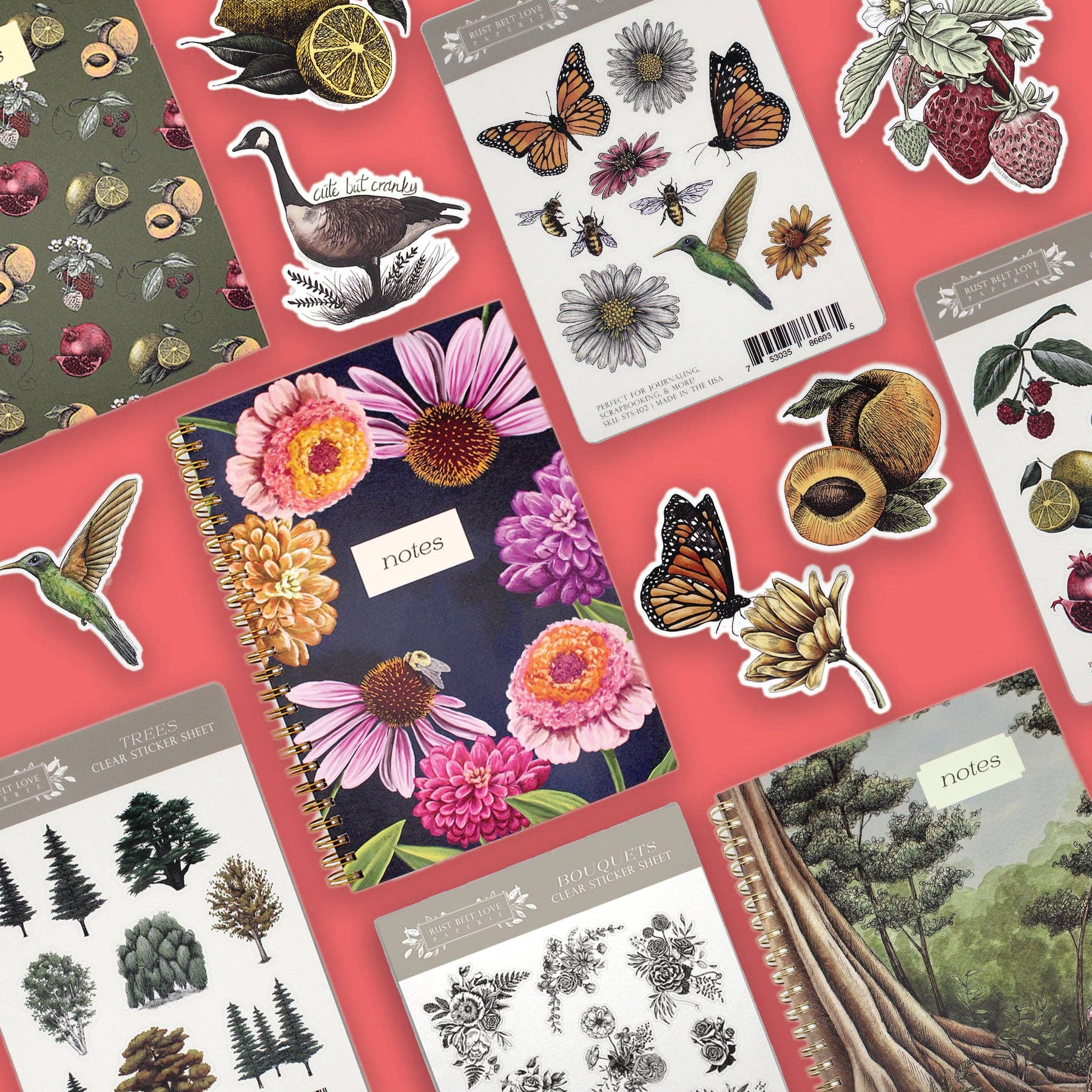 Butterfly Sticker – 4" – Little Red Nursery, LLC